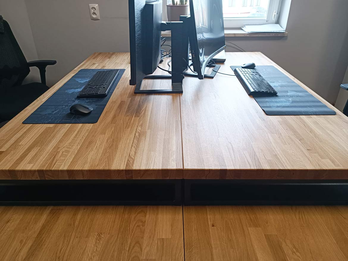 Fabelhafte Schreibtisch Mit Holzplatte Bild